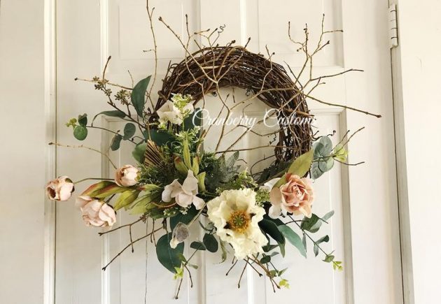 15 Fresh Spring Wreath Ideas For Your Front Door Decor