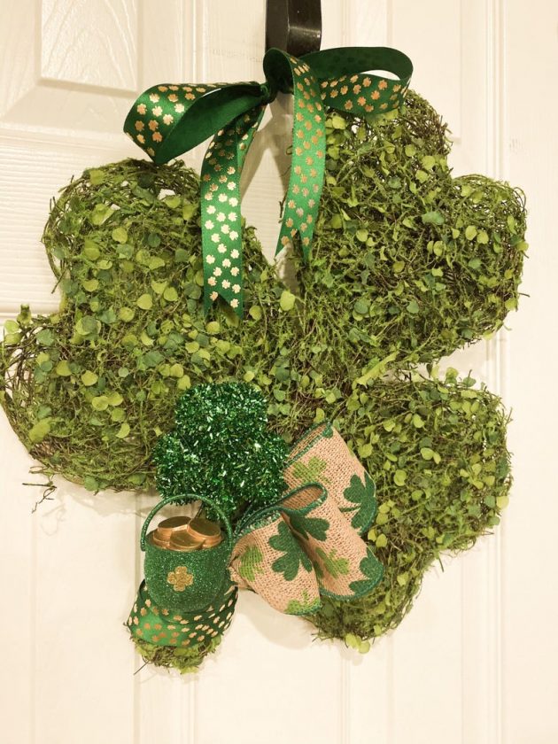 16 Wonderful St. Patrick's Day Wreath Designs That Will Bring You Luck