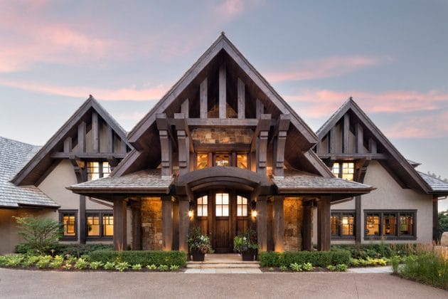 18 Monumental Rustic Exterior Designs You Just Can't Look Away From