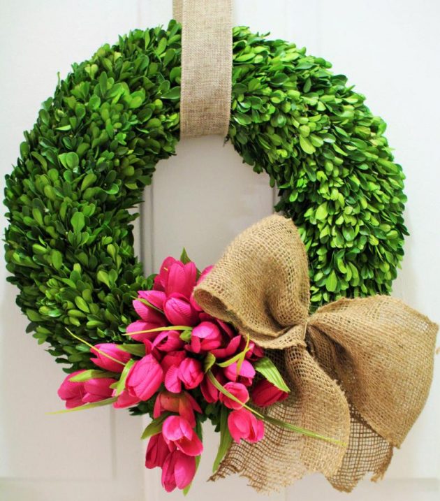 18 Beautiful Spring Wreath Ideas For Natural Front Door Decor