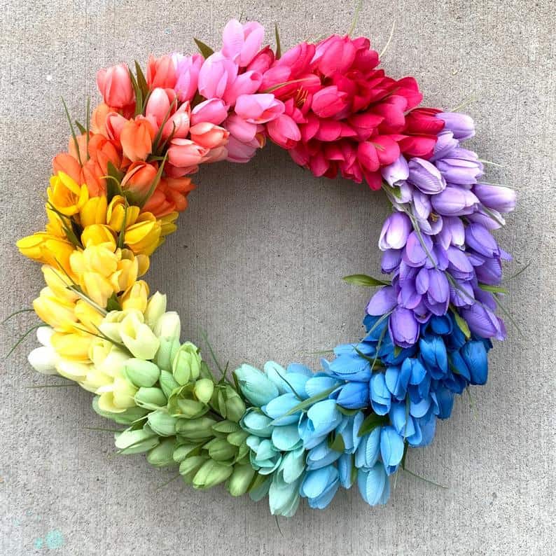 18 Beautiful Spring Wreath Ideas For Natural Front Door Decor