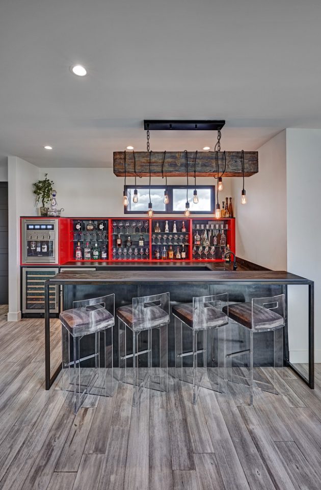 18 Majestic Industrial Home Bar Ideas You're Going To Enjoy