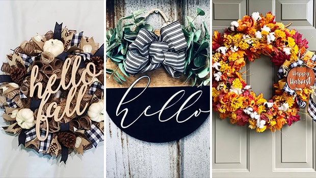 16 Vibrant Fall Wreath Designs For The Upcoming Summer To Fall Transition