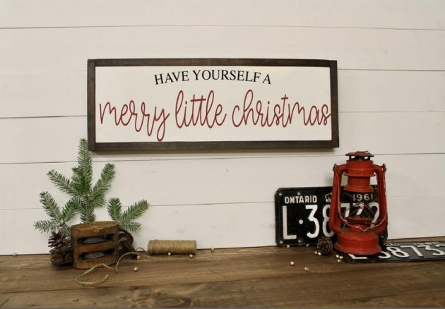 15 Wonderful Christmas Sign Decorations You Can Use Anywhere