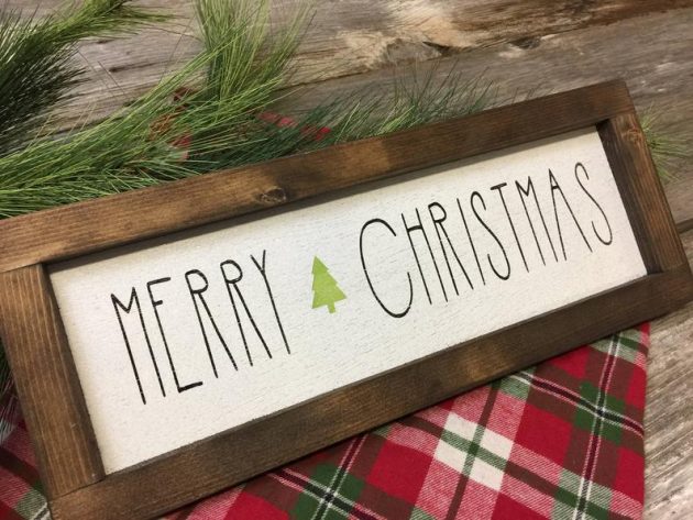 15 Wonderful Christmas Sign Decorations You Can Use Anywhere