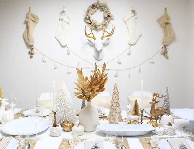 16 Delightful DIY Christmas Table Decor Projects To Do On A Budget