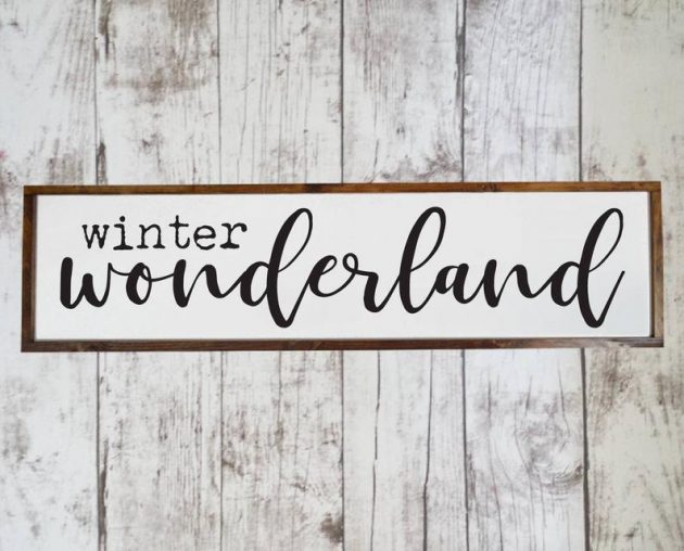 18 Charming Winter Sign Decorations For After The Holidays
