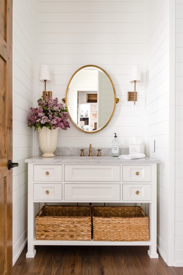 16 Enchanting Farmhouse Powder Room Designs You Didn't Know You Needed