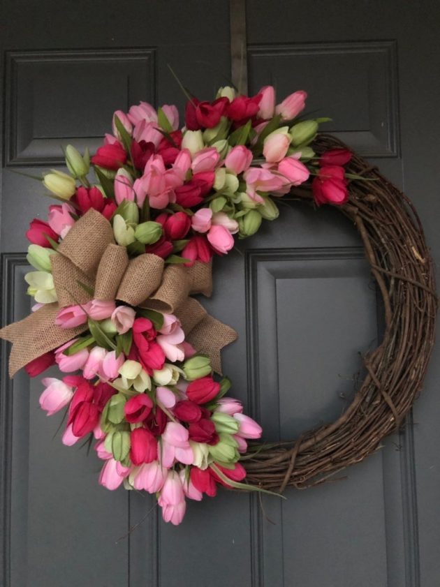 15 Refreshing Spring Wreath Design Ideas Inspired By Nature
