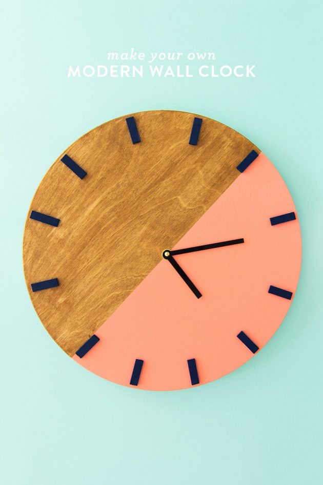 15 Wonderful DIY Wall Clock Projects You Will Enjoy Creating