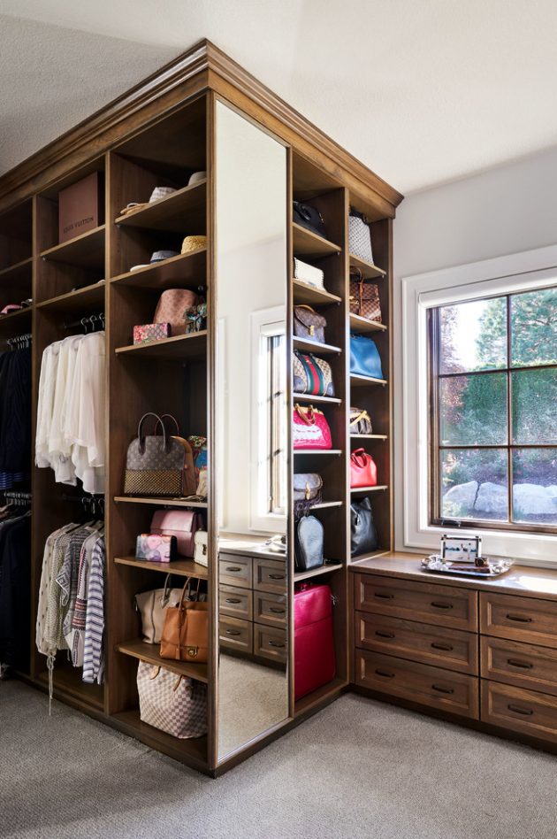 16 Exquisite Farmhouse Walk-In Closet Designs You Will Fall In Love With