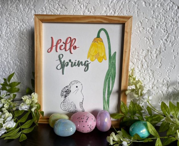 18 Beautiful Spring Sign Decoration Ideas To Scatter Around Your Home