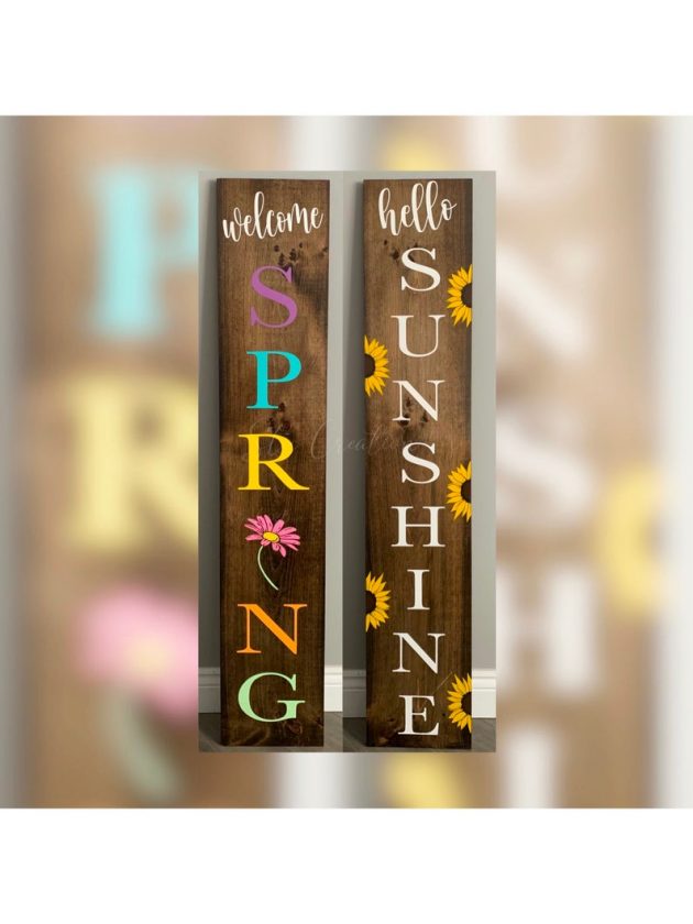 18 Beautiful Spring Sign Decoration Ideas To Scatter Around Your Home