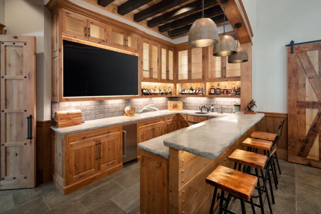 18 Magnificent Farmhouse Home Bar Designs For Any Occasion
