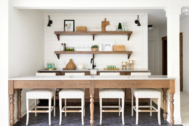 18 Magnificent Farmhouse Home Bar Designs For Any Occasion