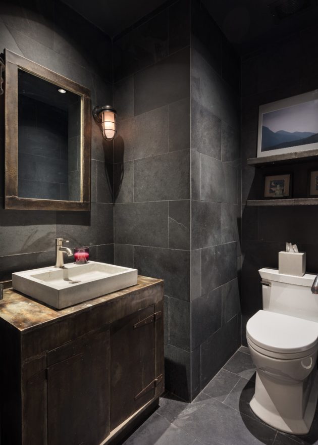 15 Sophisticated Industrial Powder Room Designs You Didn't Expect