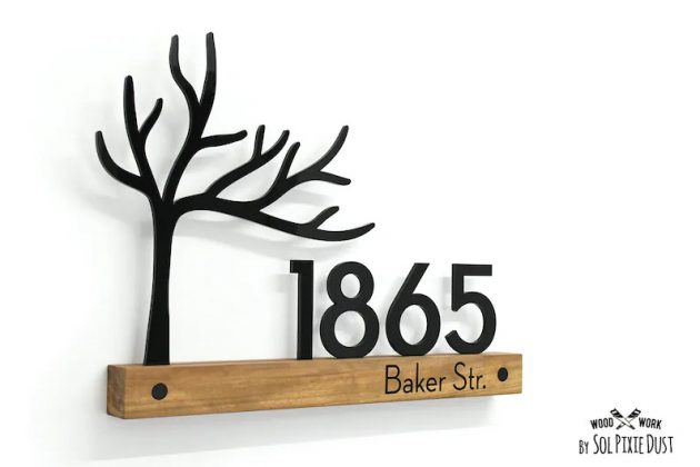 15 Sleek Modern House Number Designs Any Modern Home Needs