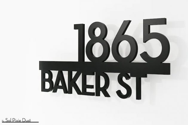 15 Sleek Modern House Number Designs Any Modern Home Needs