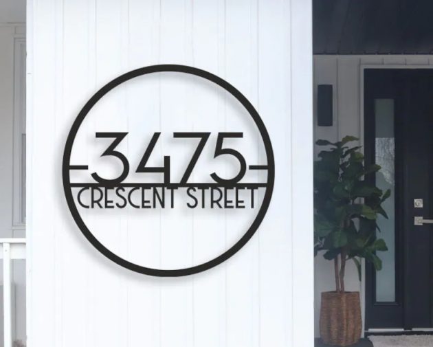 15 Sleek Modern House Number Designs Any Modern Home Needs