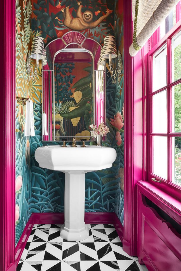 17 Chic Eclectic Powder Room Designs That Will Thrill You