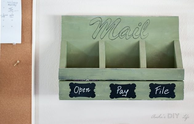 17 Practical DIY Mail Organizer Ideas You Can Make In No Time