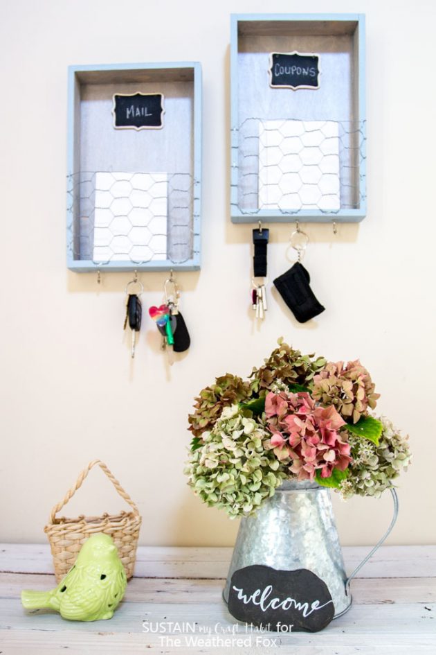 17 Practical DIY Mail Organizer Ideas You Can Make In No Time