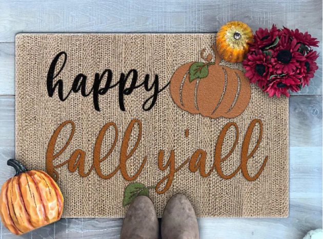 20 Charming Fall Doormat Designs That Will Welcome Everyone