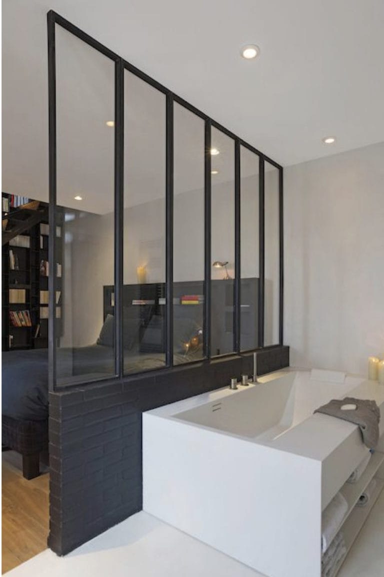 A Glass Roof In The Bathroom