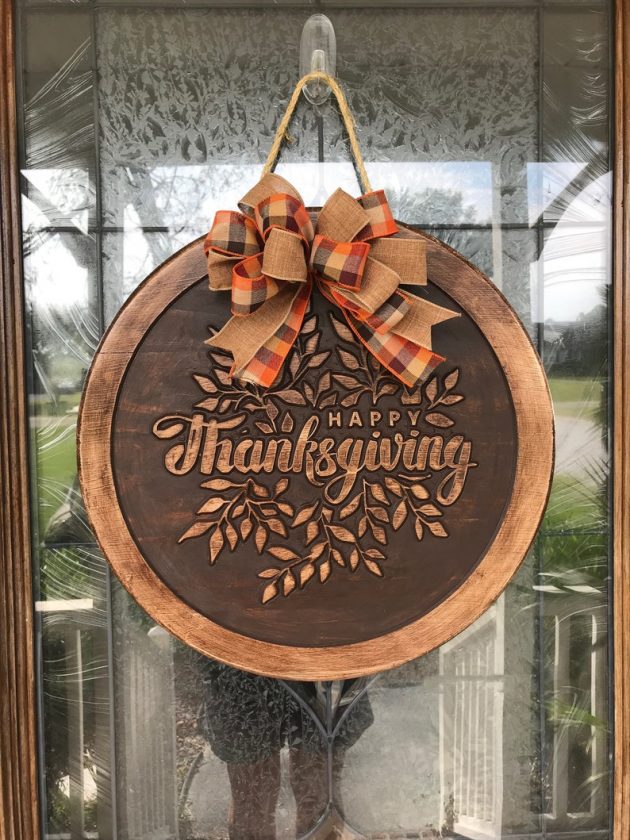 18 Enchanting Thanksgiving Wreath Designs For November