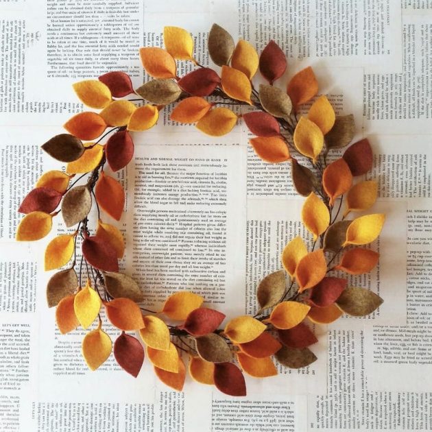 18 Enchanting Thanksgiving Wreath Designs For November