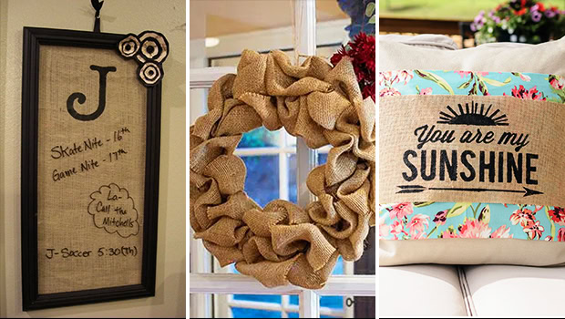 15 Awesome Burlap Crafts You'll Use Everyday
