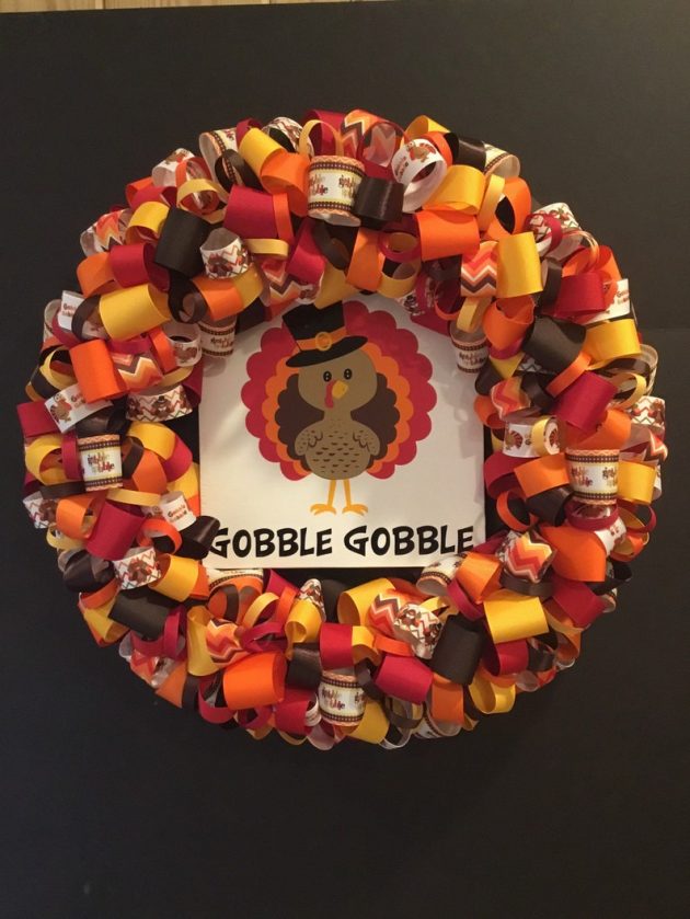 15 Fun Thanksgiving Turkey Wreath Designs For The Front Door