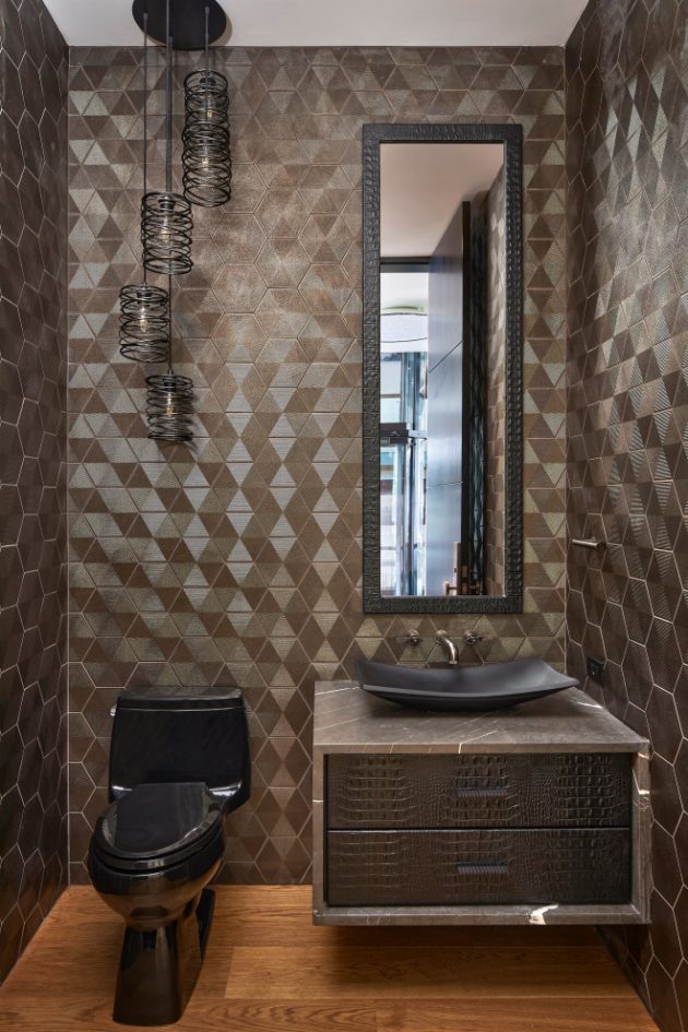 20 Exquisite Contemporary Powder Room Designs With A Creative Spark