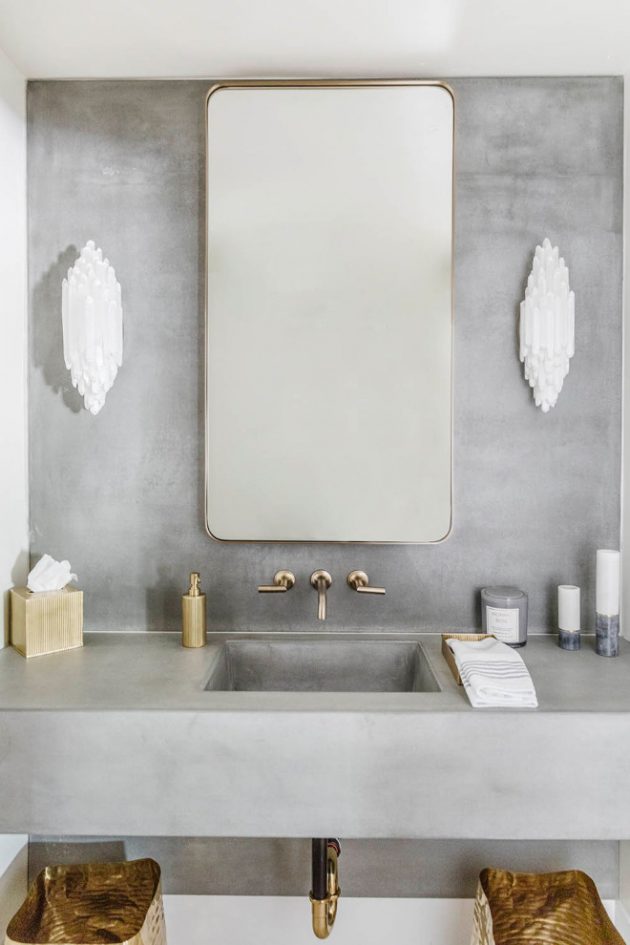 20 Exquisite Contemporary Powder Room Designs With A Creative Spark