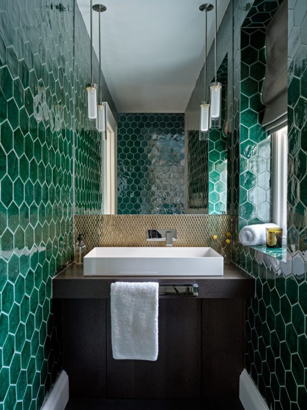 20 Exquisite Contemporary Powder Room Designs With A Creative Spark