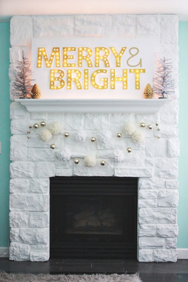 15 Mesmerizing DIY Christmas String Light Decorations