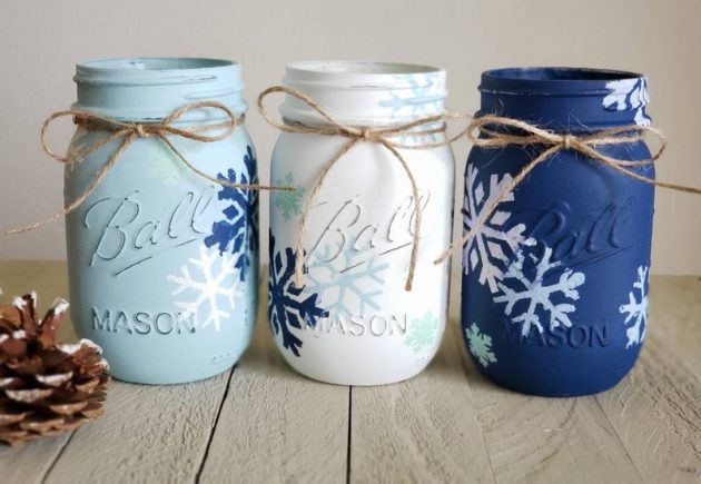 18 Playful Winter Mason Jar Décor Ideas You'll Love