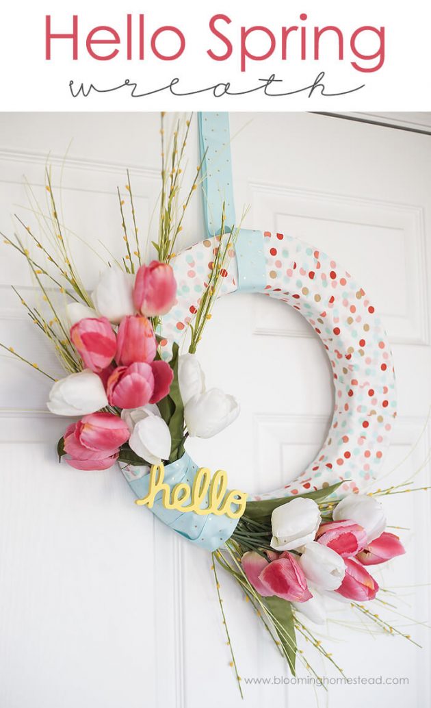 15 Beautiful DIY Spring Wreath Projects You Must Attempt This Spring