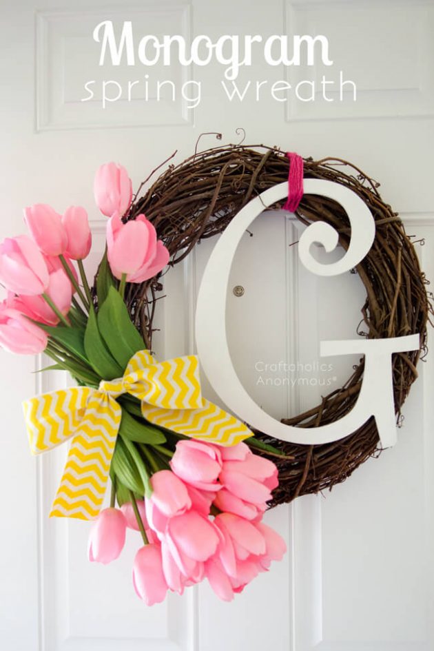 15 Beautiful DIY Spring Wreath Projects You Must Attempt This Spring