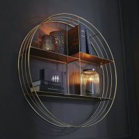 A Round Wall Shelf To Dress Your Walls With Originality