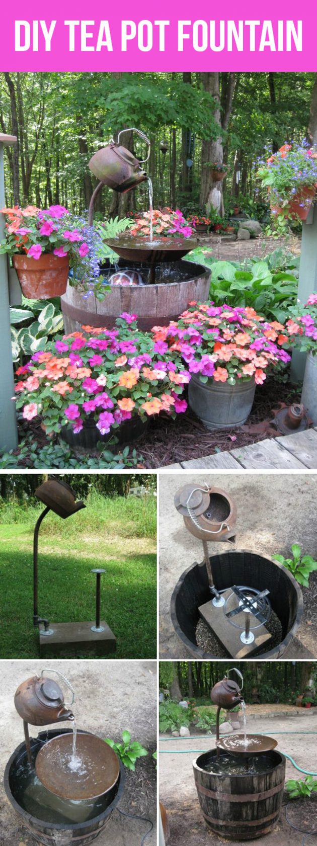 15 Wonderful DIY Water Feature Ideas For Your Spring Garden