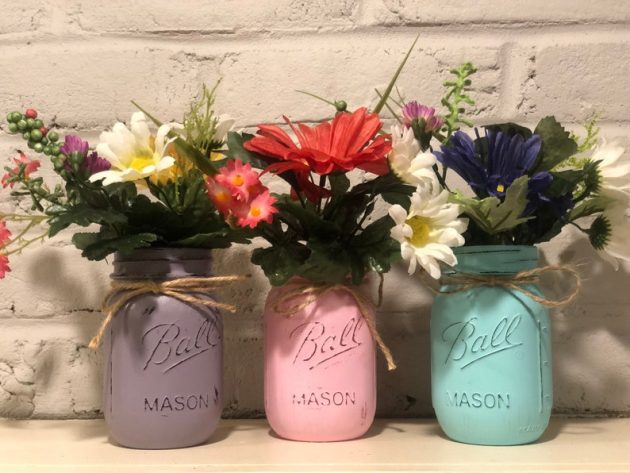 16 Wholesome Spring Mason Jar Decorations For Your Table