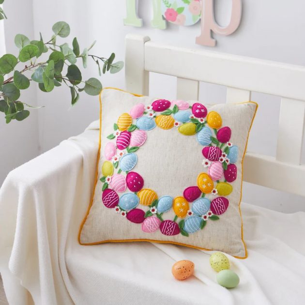 18 Magical Easter Pillow Designs That Will Liven Up Your Sofa