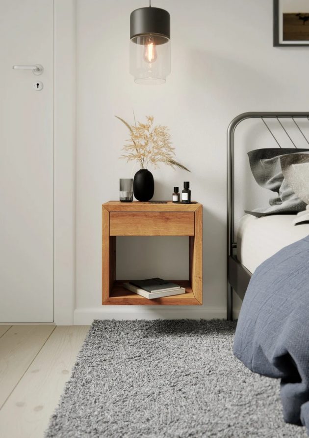 15 Sleek Modern Floating Nightstand Designs For Practical Elegance