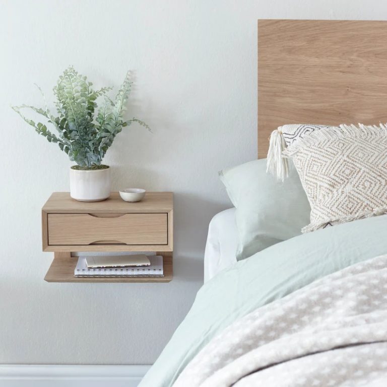 15 Sleek Modern Floating Nightstand Designs For Practical Elegance