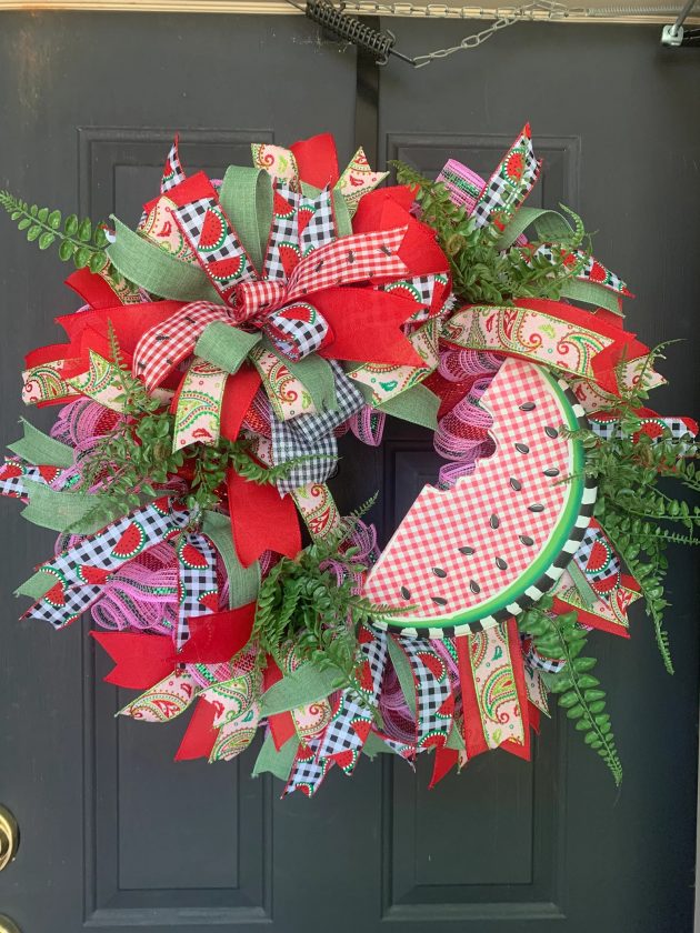 16 Sweet Watermelon Wreath Perfect With Summertime Vibes