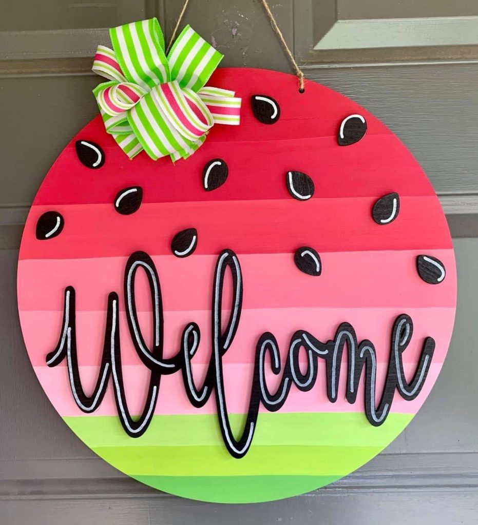 16 Sweet Watermelon Wreath Perfect With Summertime Vibes