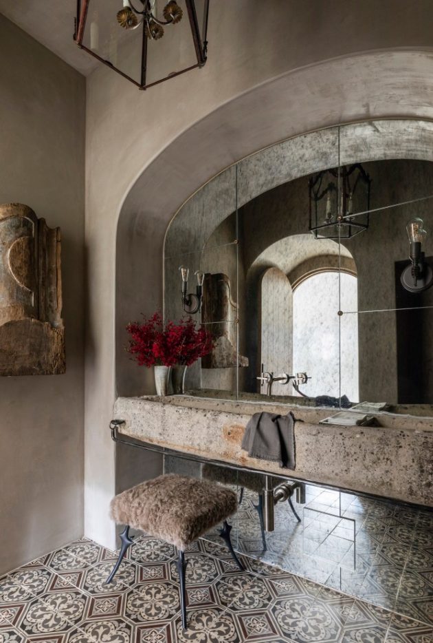 18 Beautiful Rustic Powder Room Interior Designs