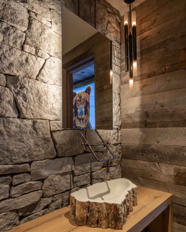 18 Beautiful Rustic Powder Room Interior Designs