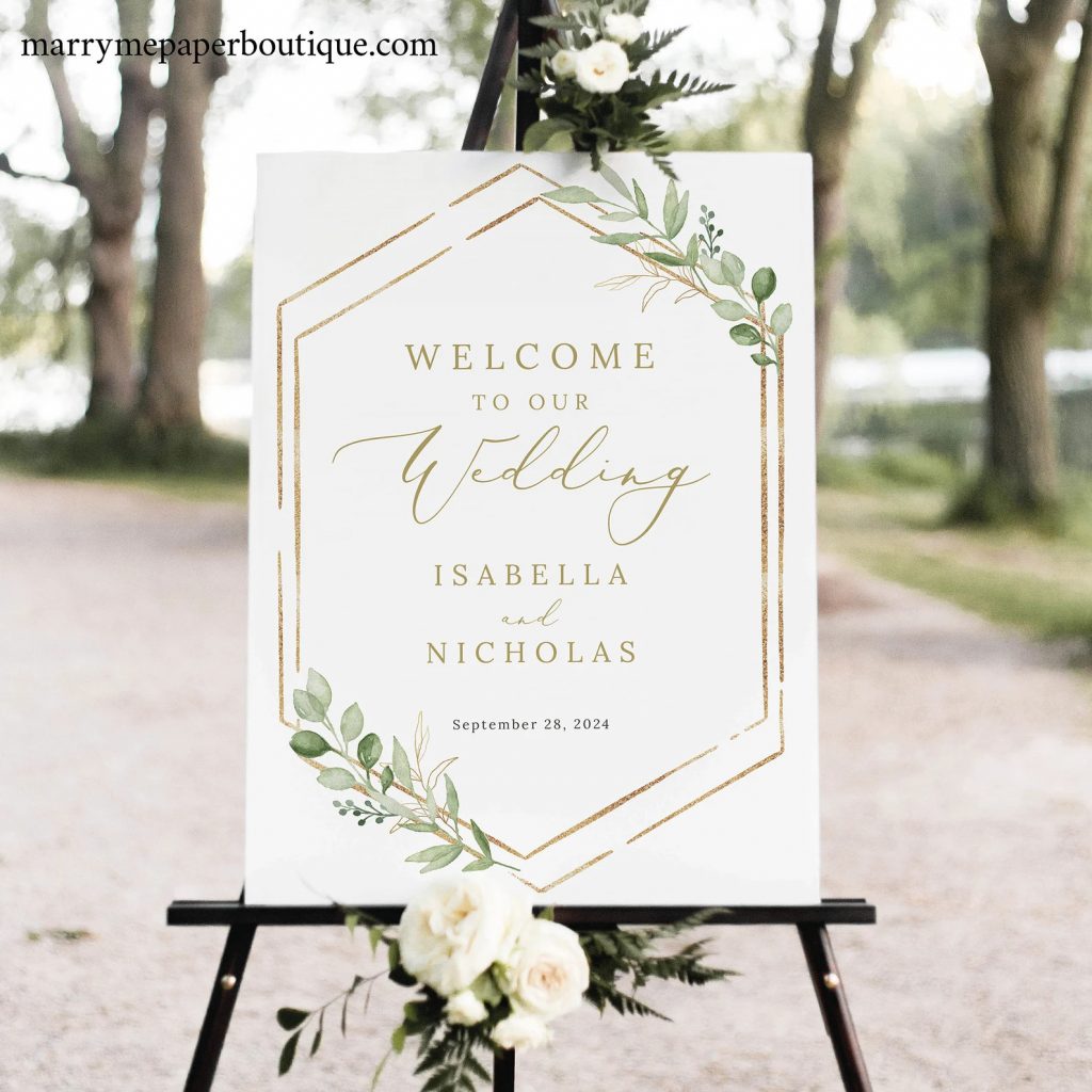 15 Delightful Wedding Welcome Sign Designs That Will Greet Your Guests